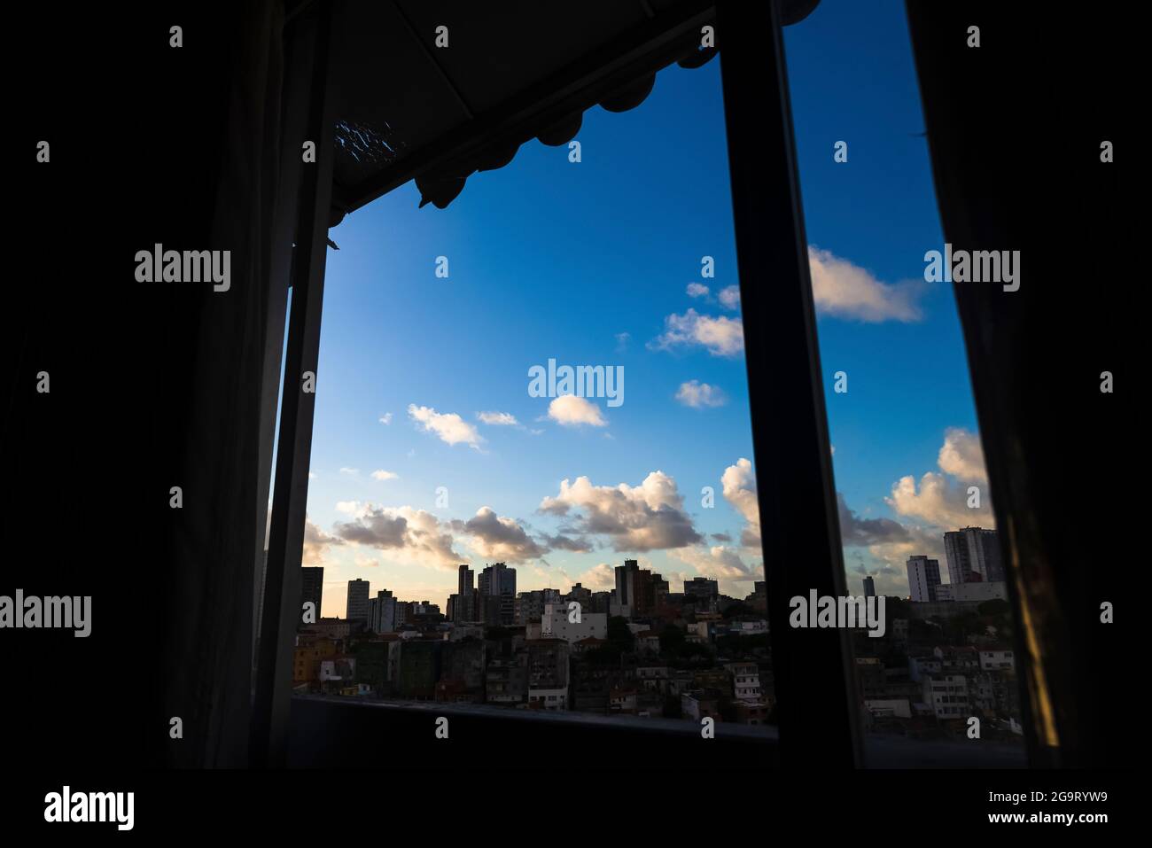 Manhattan skyline from inside hi-res stock photography and images - Alamy