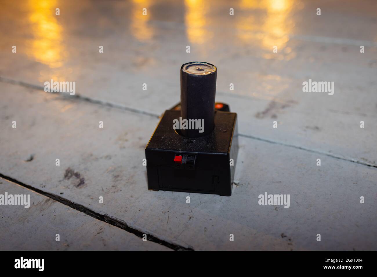 Fireworks devices setup pipe form mini pyrotechnics Stock Photo - Alamy