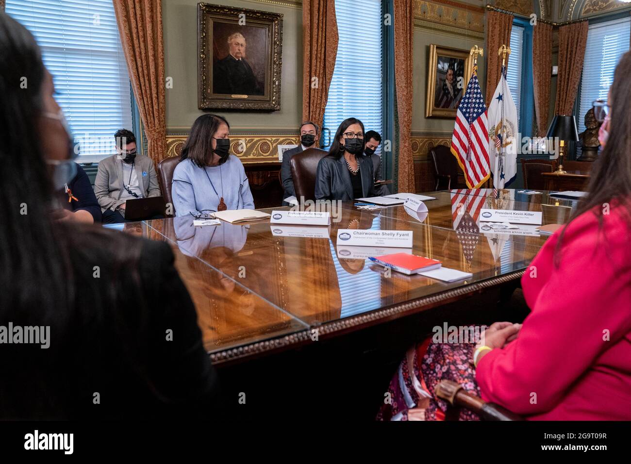 Vice President Kamala Harris hosts a conversation on voting rights with ...
