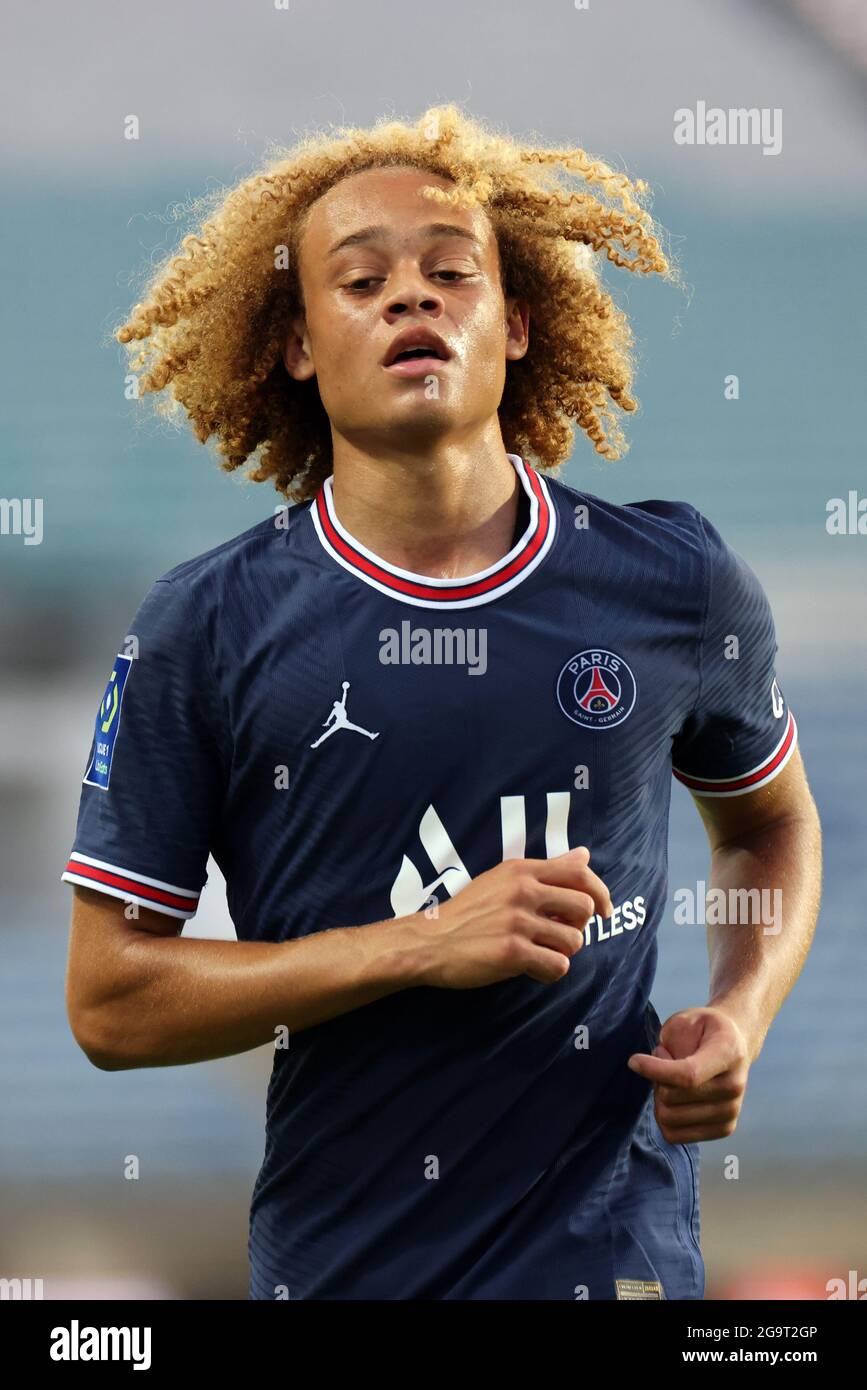 Faro, Portugal. 27th July 2021, Xavi Simons of Paris Saint Germain ...