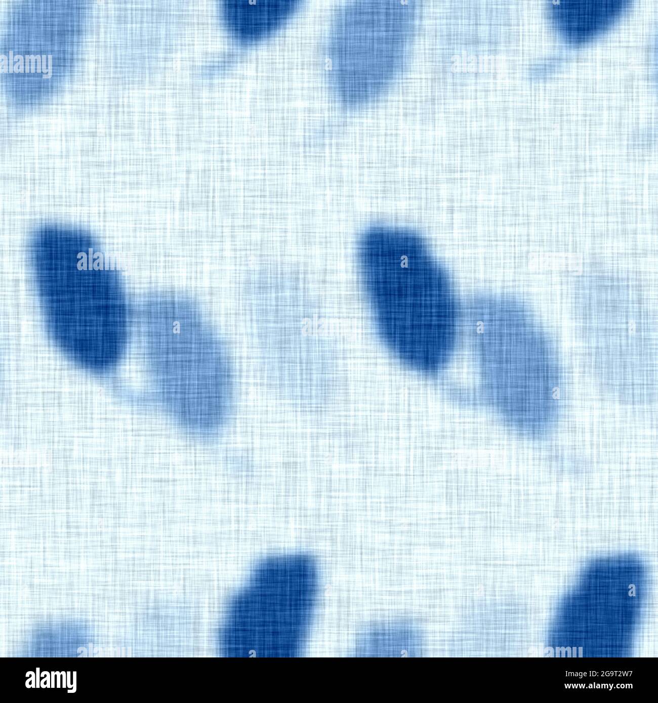 Cyanotypes blue white botanical linen texture. Faux photographic leaf ...