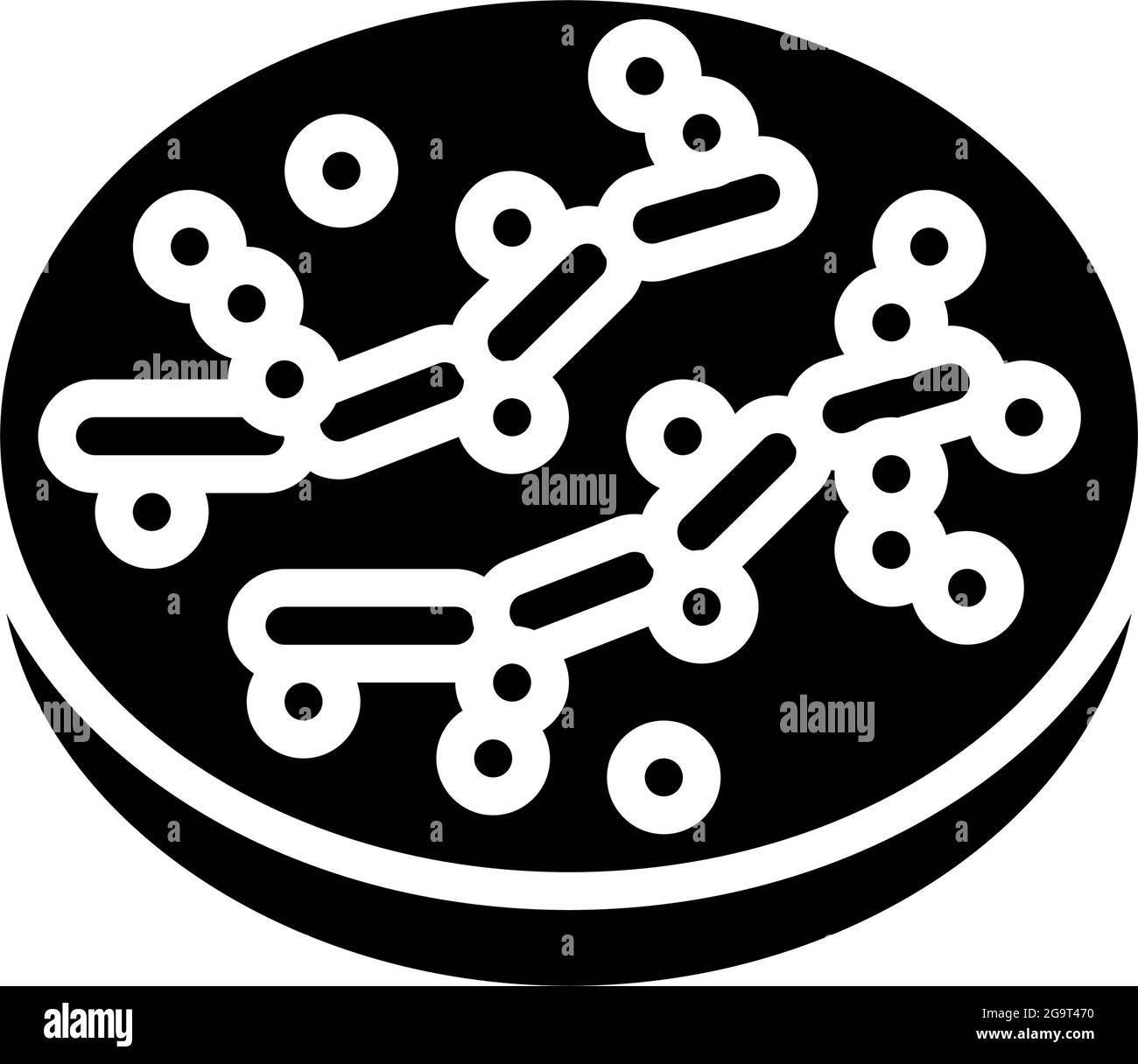 candida bacteria glyph icon vector. candida bacteria sign. isolated ...