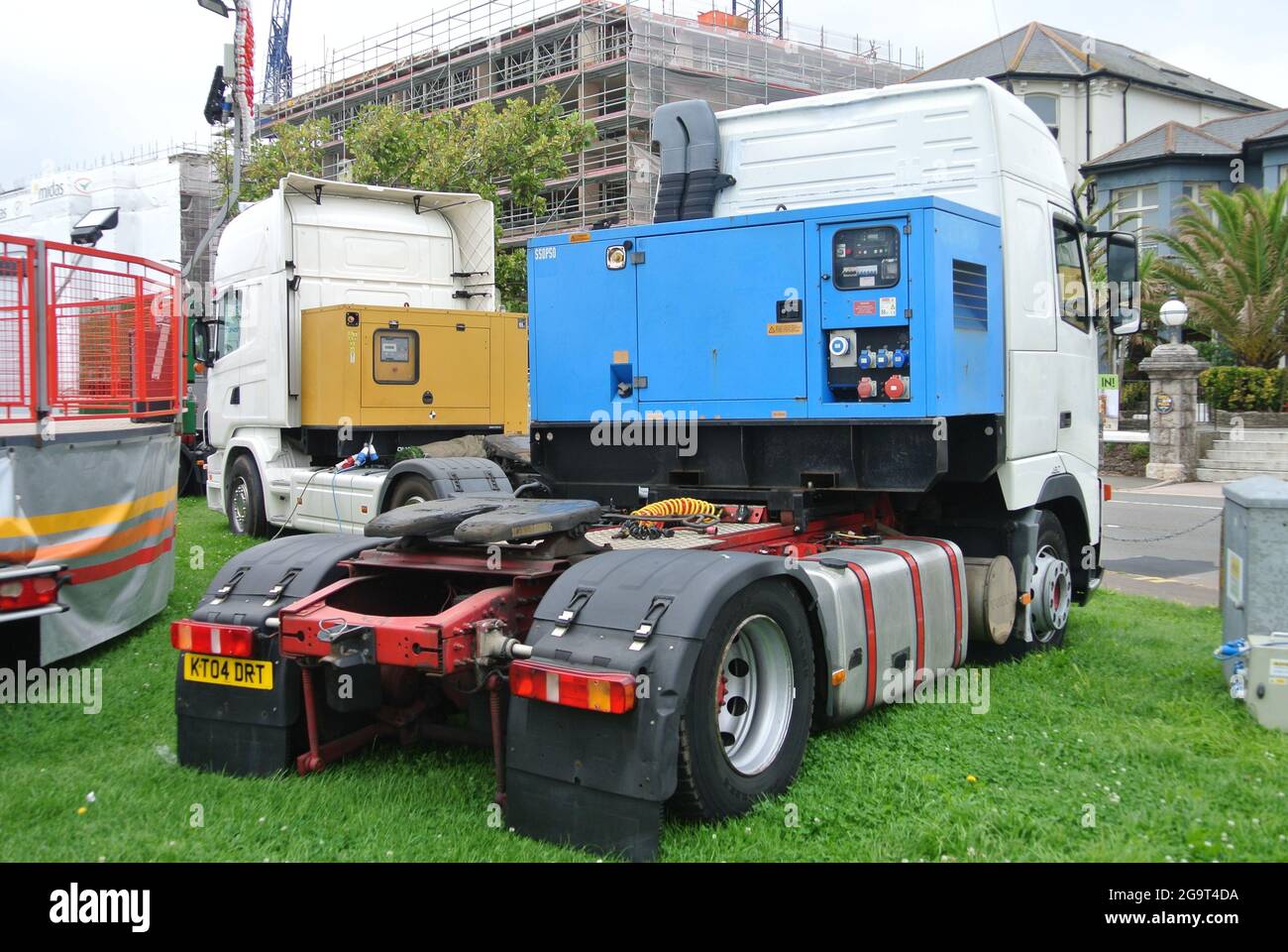 A Volvo FH12 Lorry parked up at Anderton and Rowlands Fair, Paignton ...