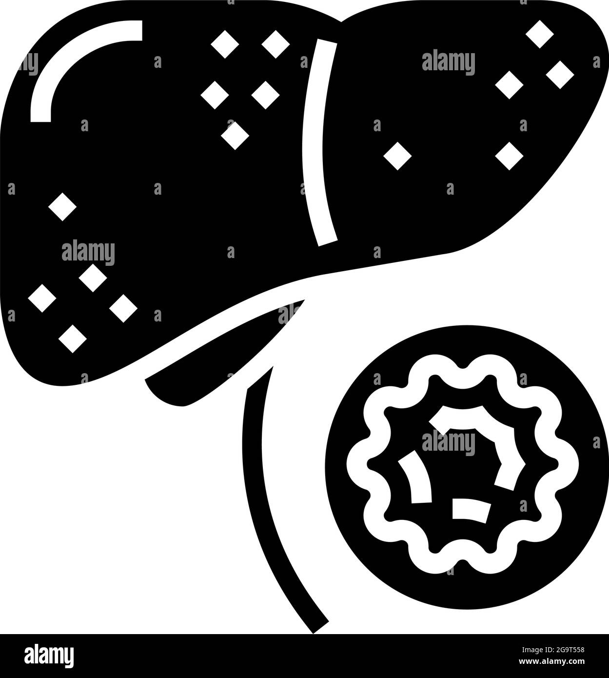 hepatitis B glyph icon vector illustration Stock Vector Image & Art - Alamy