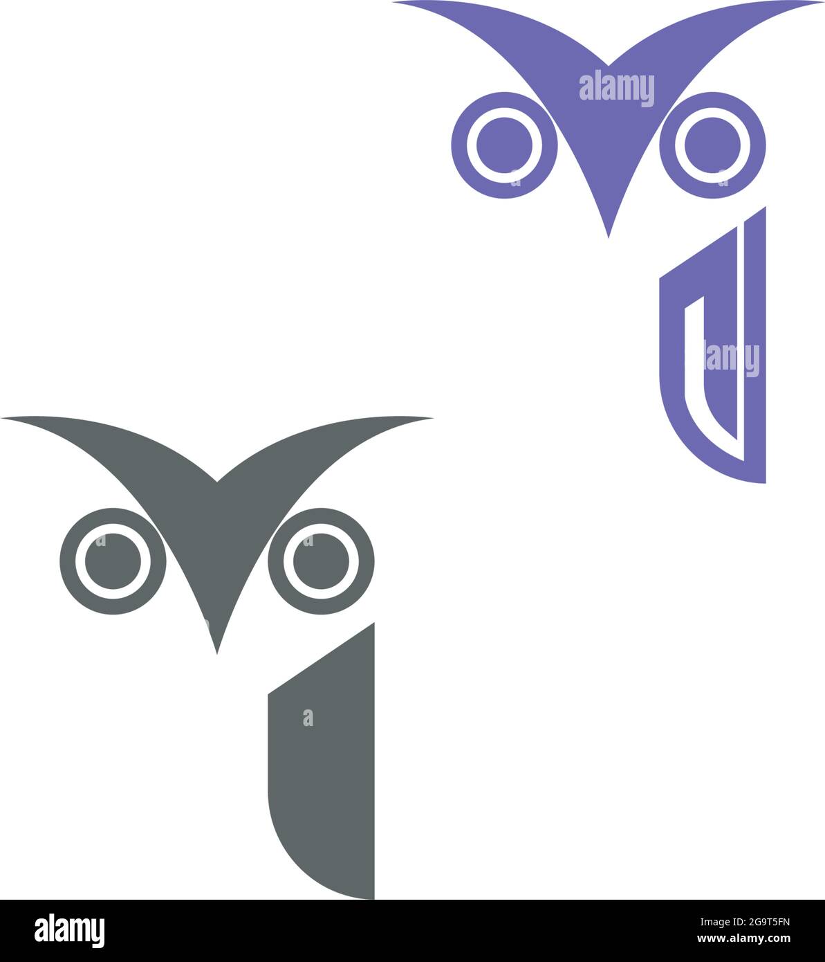 Owl icon logo design vector template illustration Stock Vector Image ...
