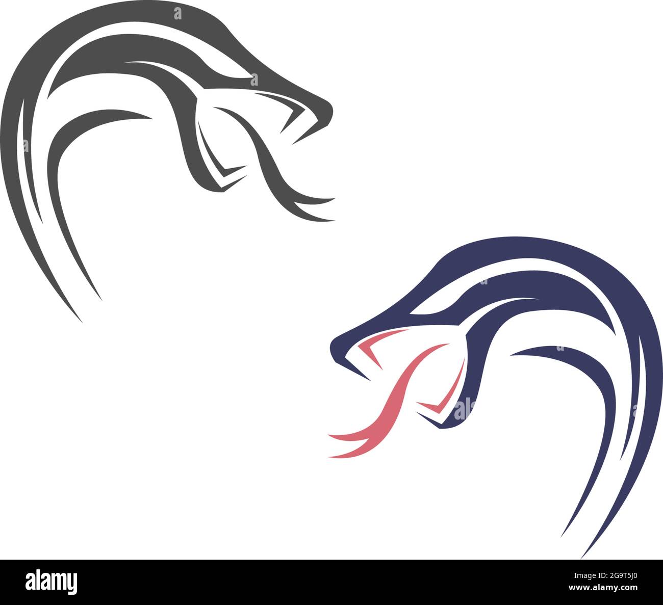 Snake icon logo design vector template illustration Stock Vector Image ...