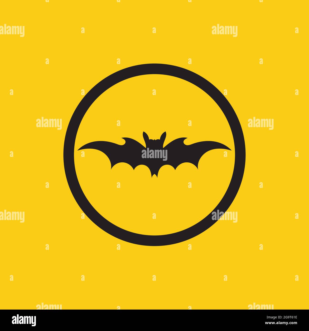Batman Logo Black And Yellow Wallpaper