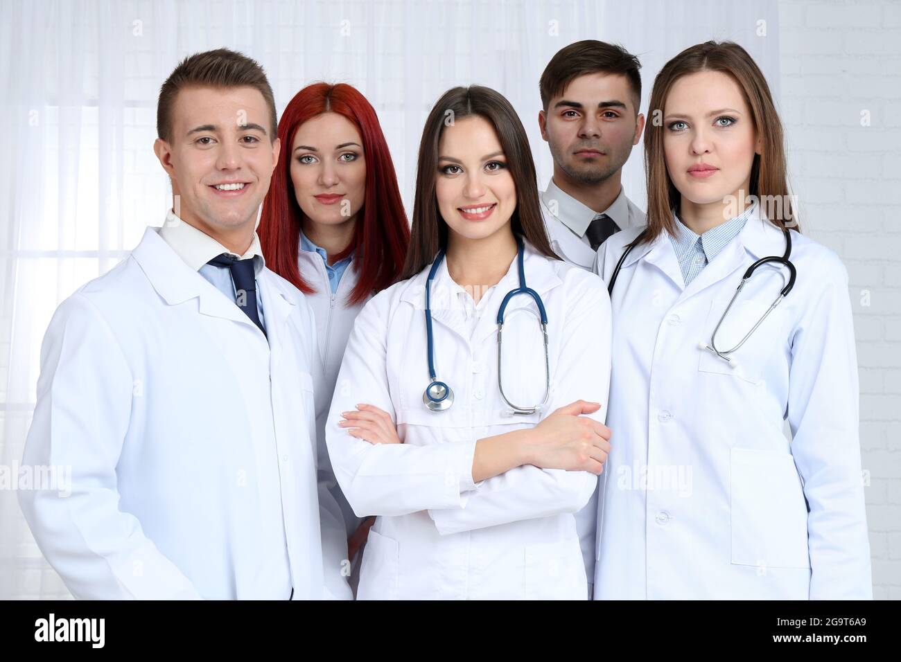Medical workers in hospital Stock Photo - Alamy