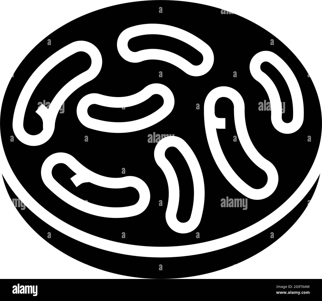 gut bacteria glyph icon vector illustration Stock Vector Image & Art ...