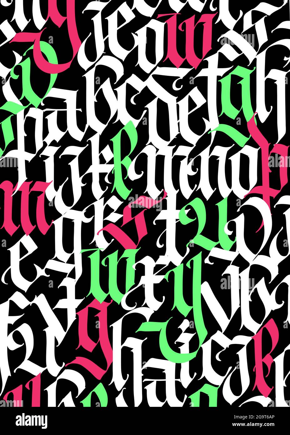 Medieval Gothic pattern. Vector. European modern gothic. Colored ...