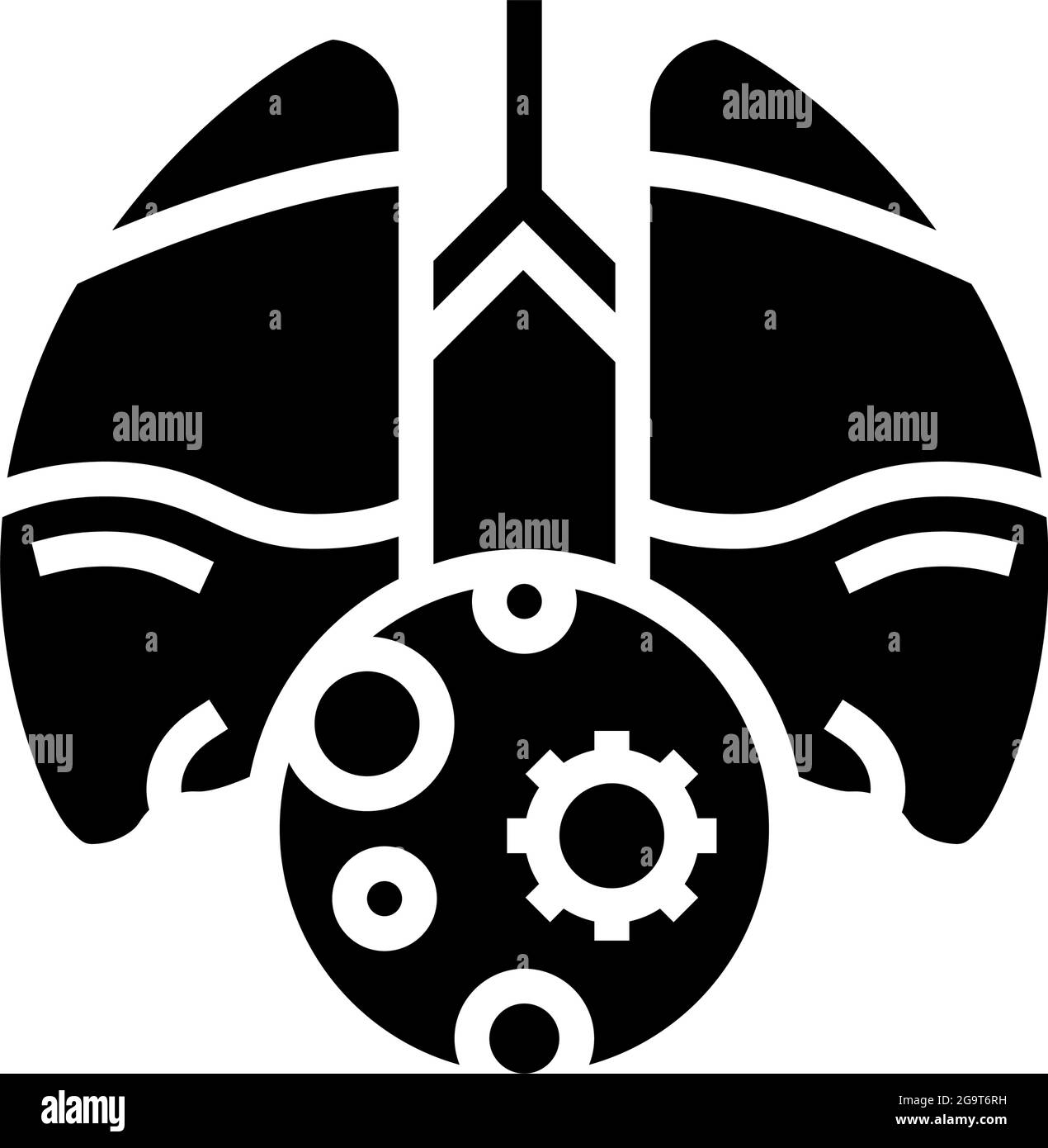 pneumonia inflammation glyph icon vector illustration Stock Vector ... pneumonia inflammation glyph icon vector illustration Stock Vector ...