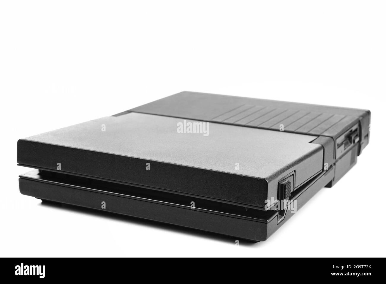 Old laptop isolated on white Stock Photo - Alamy