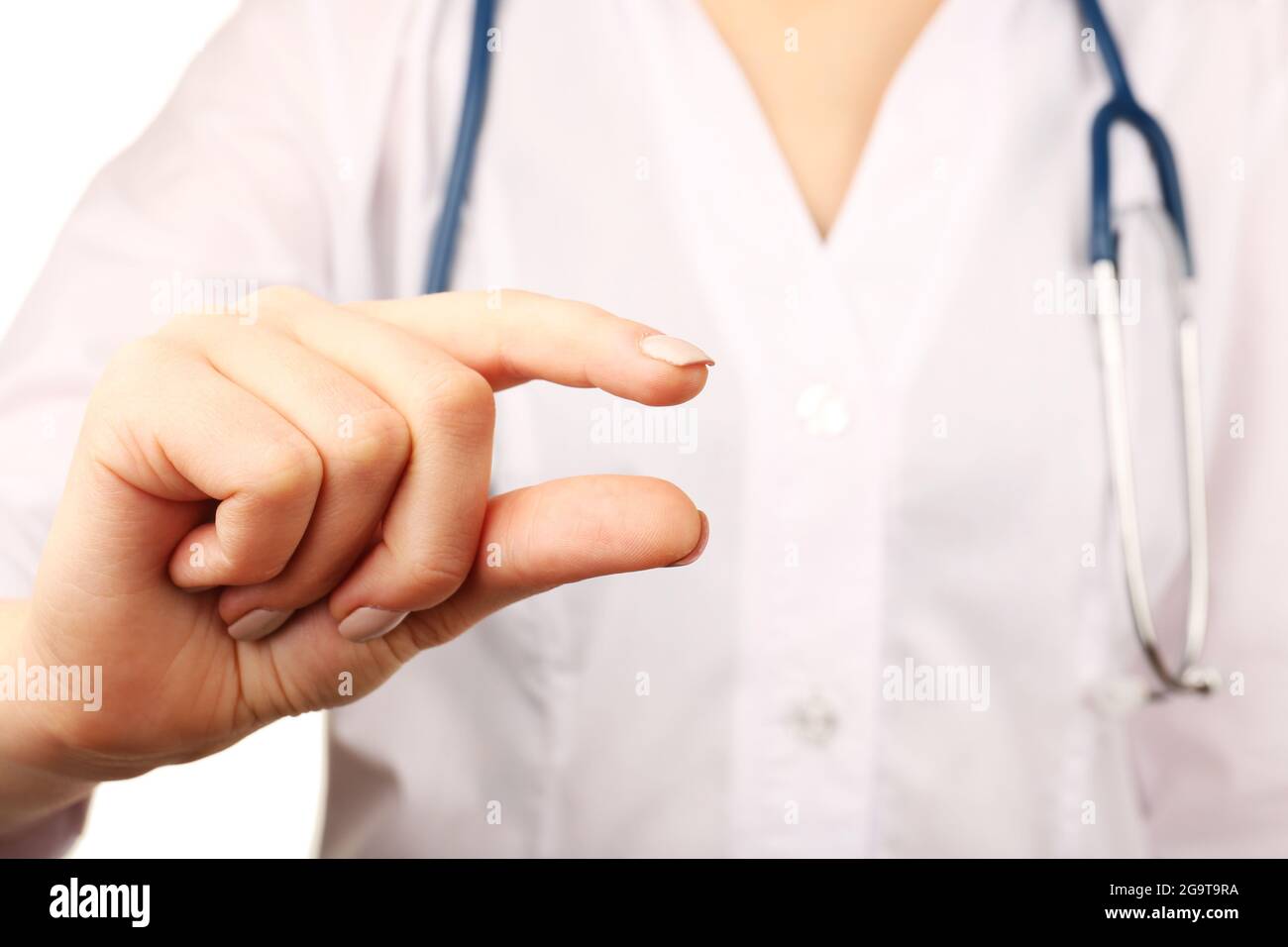 Female hand gesture, closeup Stock Photo - Alamy