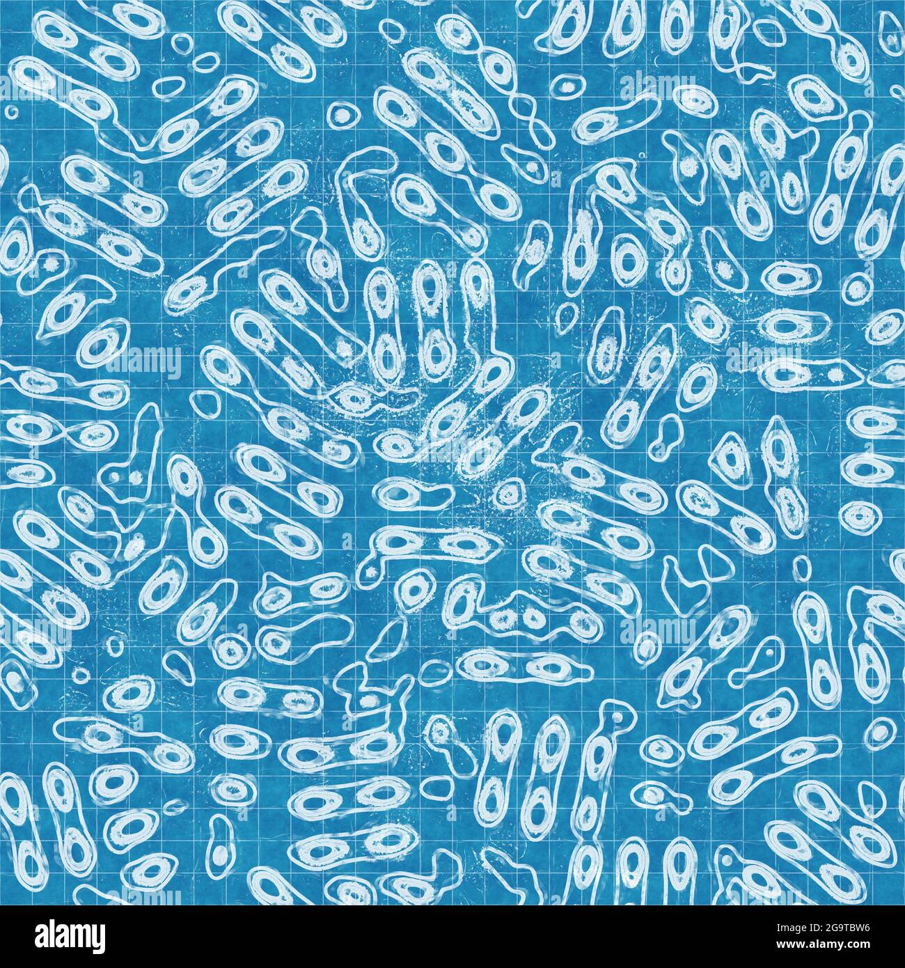 Seamless bright blue blueprint pattern for textile and print Stock ...