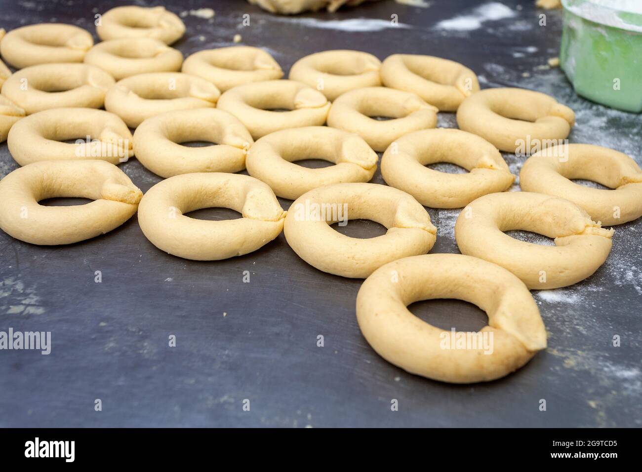 Traditional Colombian food - Preparation of the traditional pandequeso ...