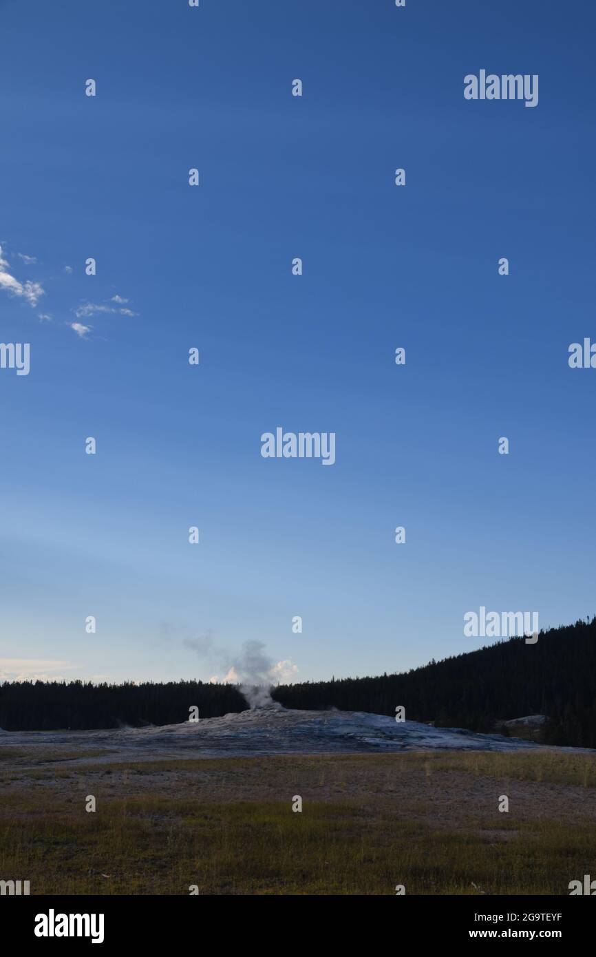 Volcanic formations in Yellowstone National Park Stock Photo - Alamy