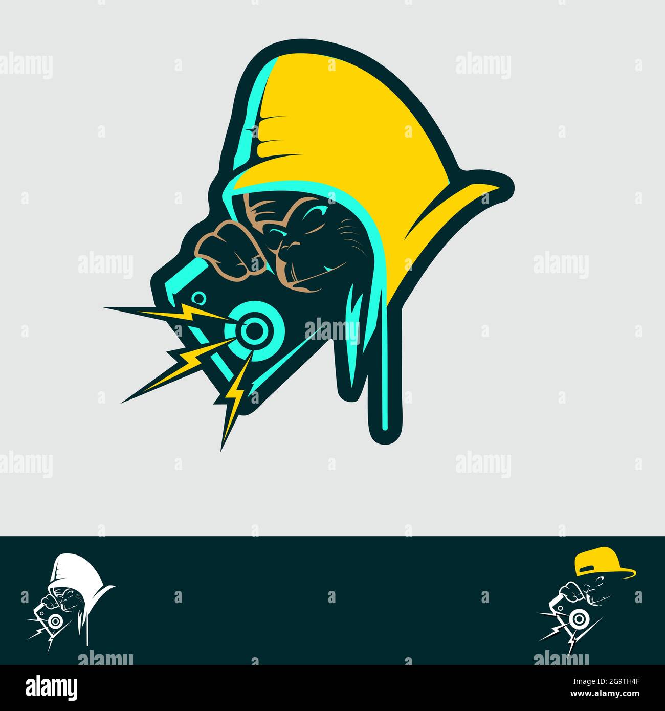 Hip Hop Gorilla symbol vector for identity, tshirt print, design ...