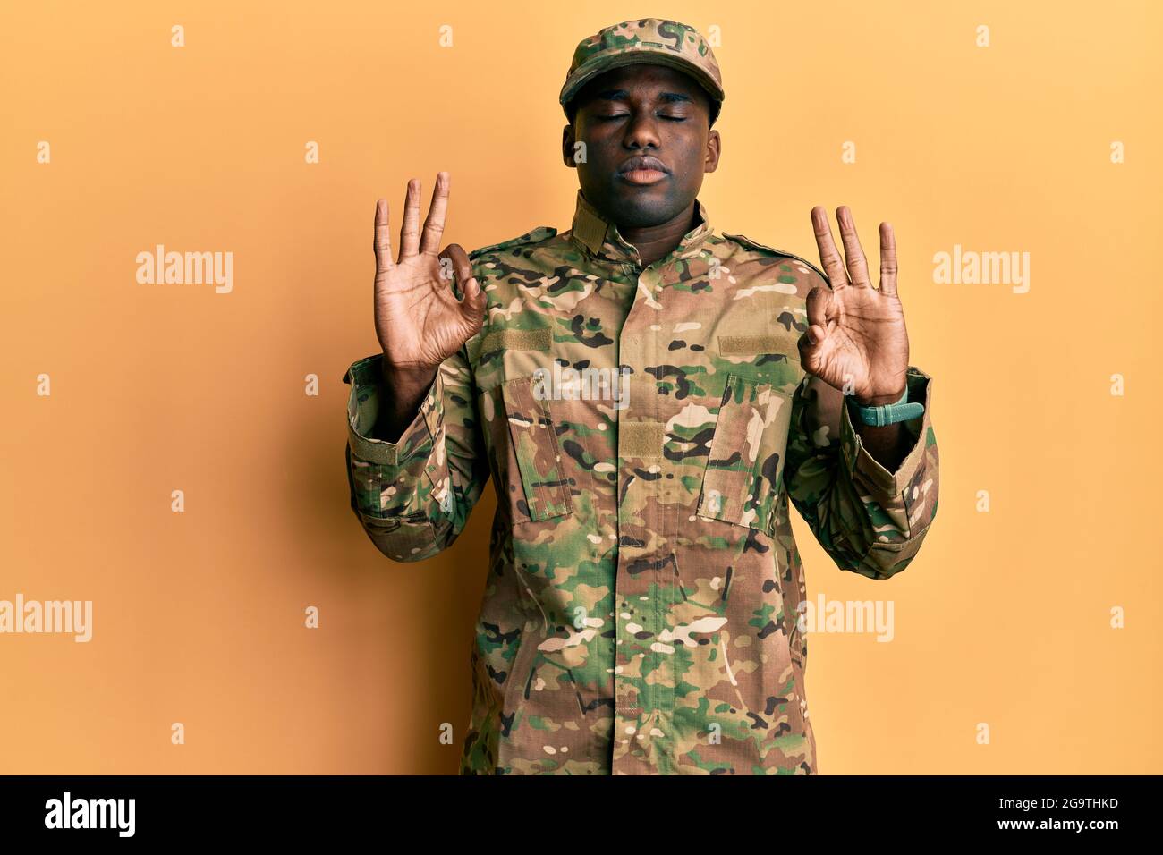 Military Men Doing Yoga