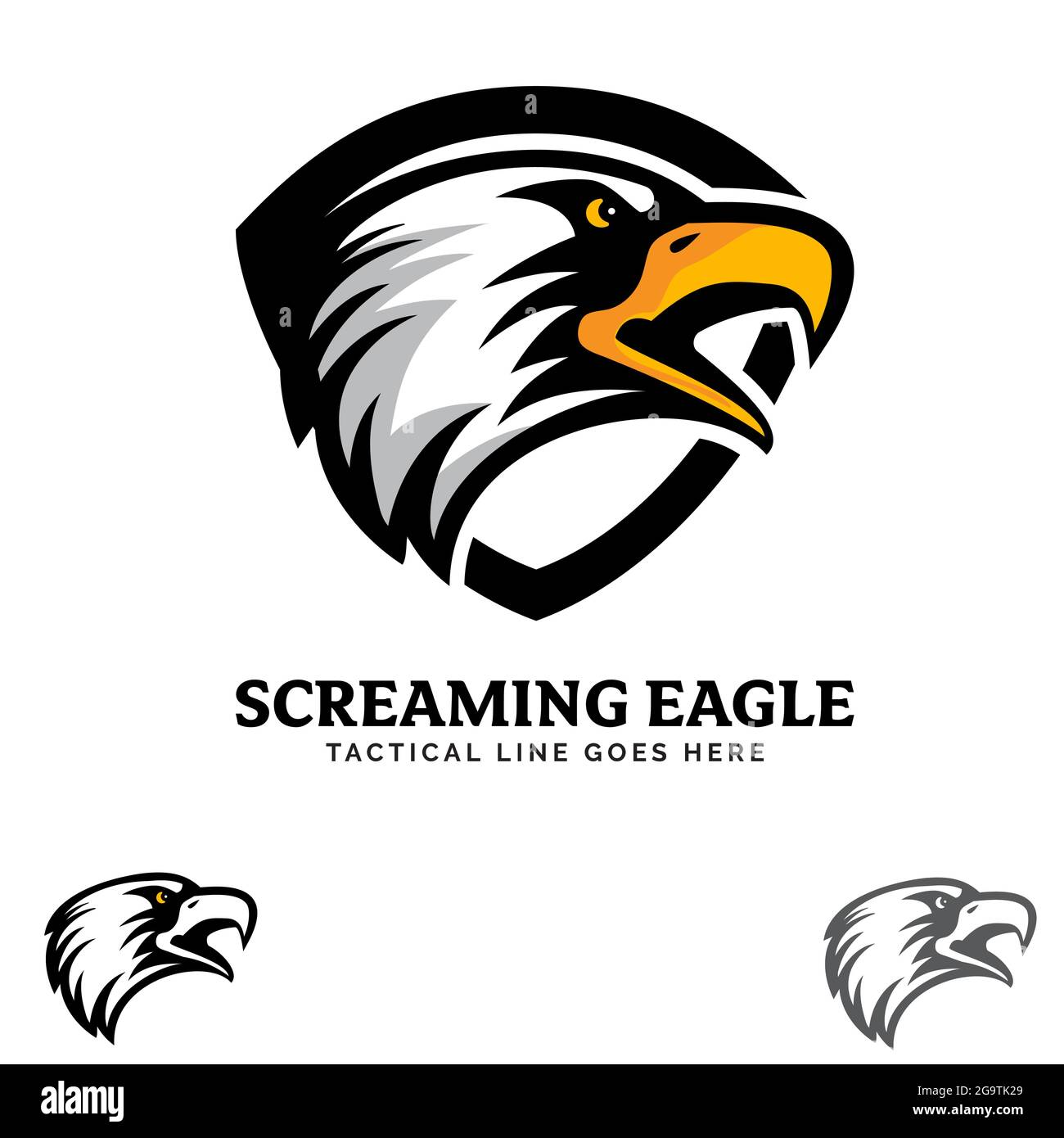 Screaming eagle Stock Vector Images - Alamy
