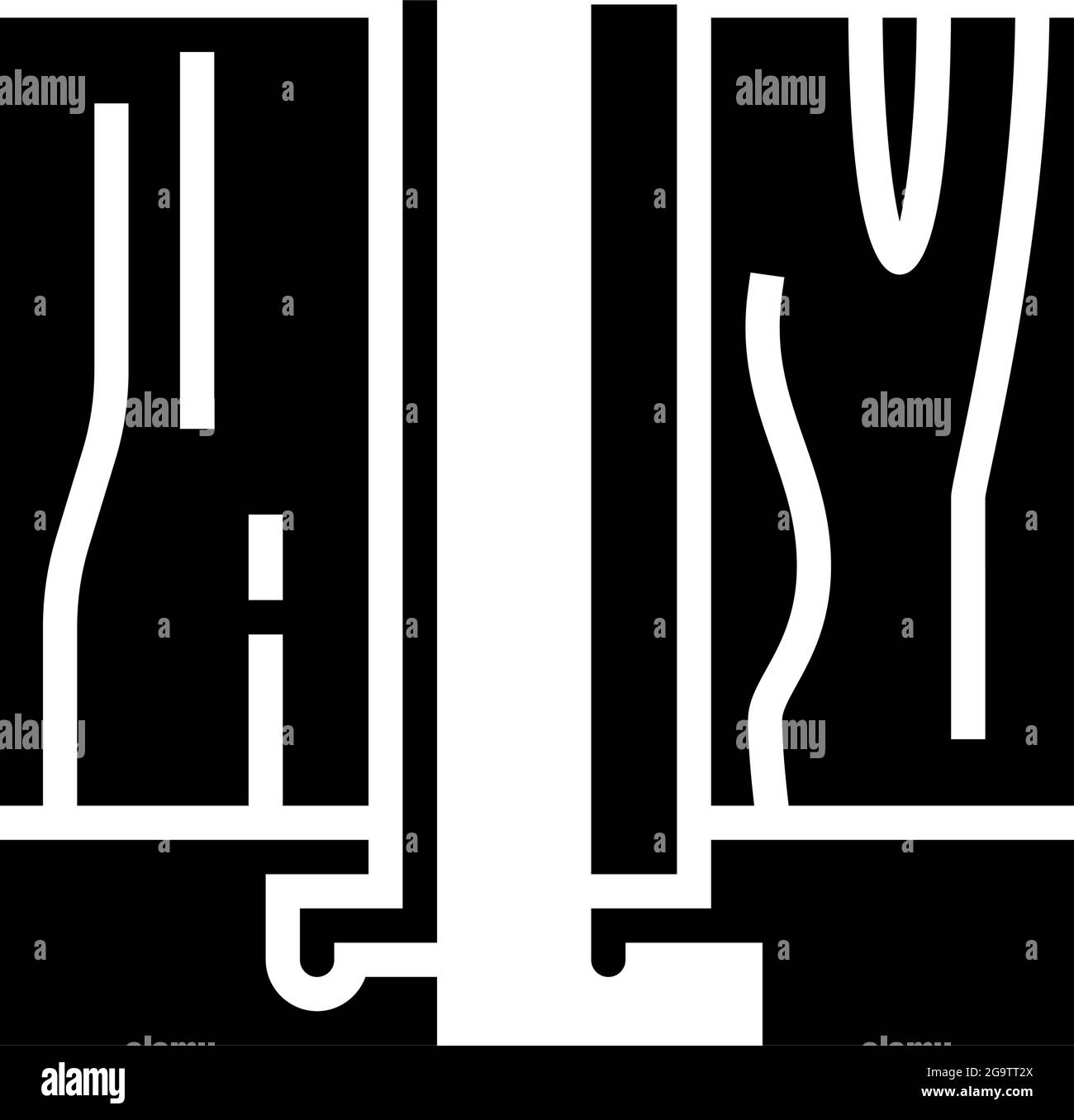 modular floor puzzle glyph icon vector illustration Stock Vector Image ...