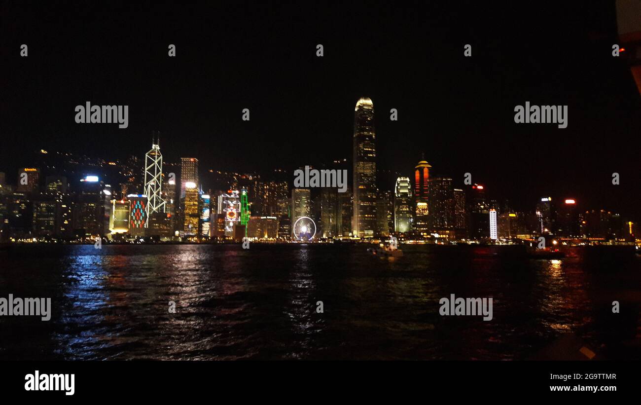 A night view of Hong Kong Stock Photo - Alamy