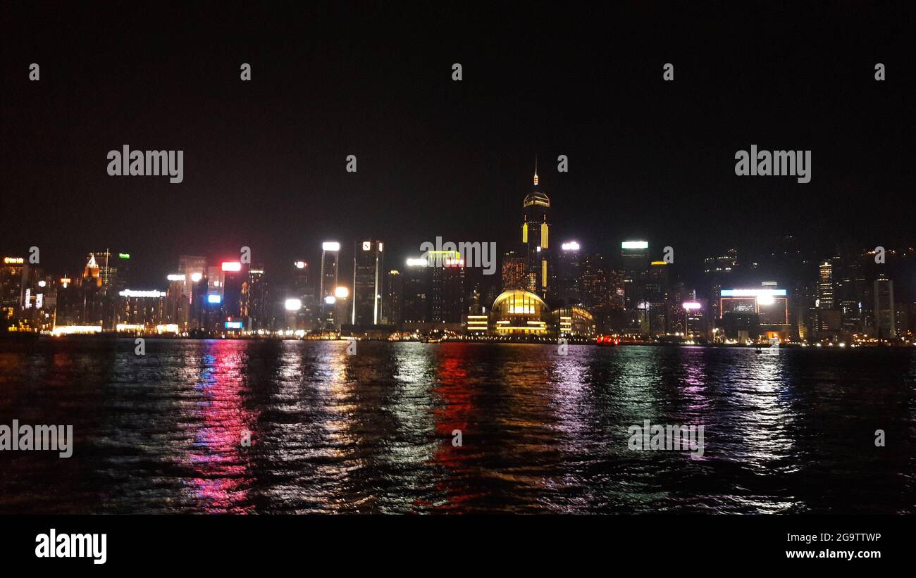 A night view of Hong Kong Stock Photo - Alamy