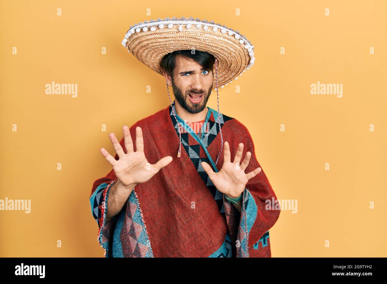 Mexican With Sombrero Yelling