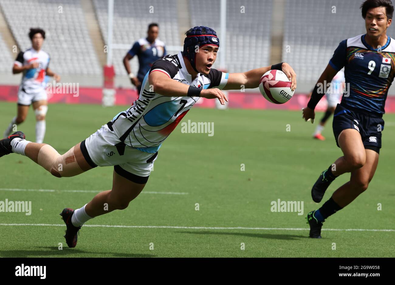 28th July, 2021. S. Korean rugby sevens player South Korean rugby ...