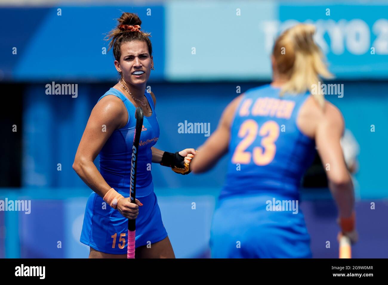 TOKYO, JAPAN - JULY 28: Frederique Matla of the Netherlands celebrates ...