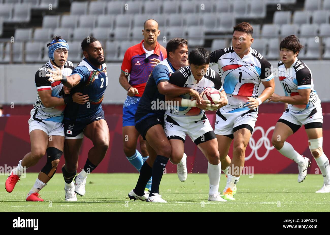 28th July, 2021. S. Korean rugby sevens player South Korean rugby ...