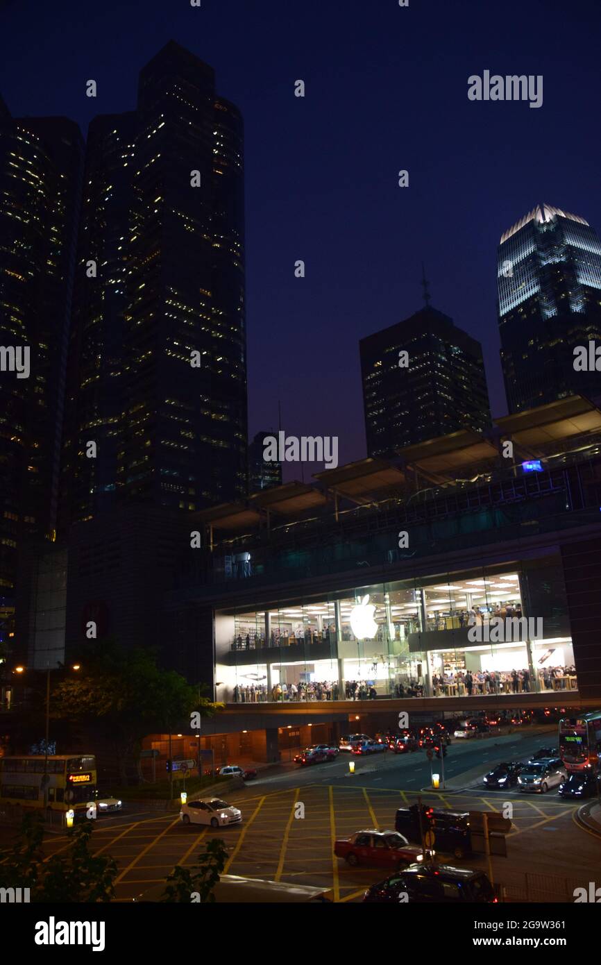 A night view of Hong Kong Stock Photo - Alamy
