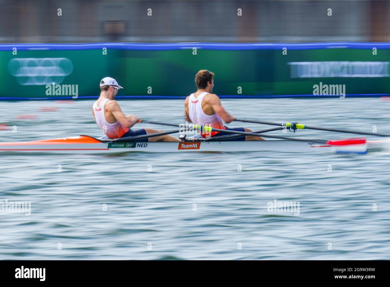 TOKYO, JAPAN - JULY 28: Melvin Twellaar and Stef Broenink of the ...