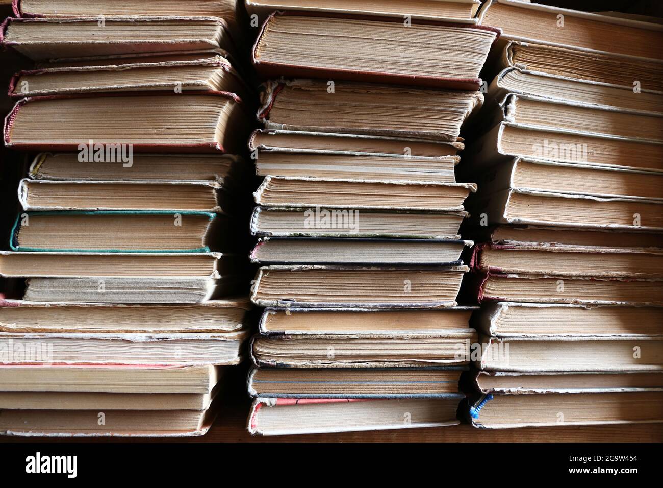 Old books, closeup Stock Photo - Alamy