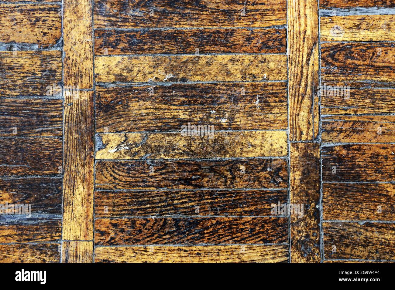 Textured old parquet floor Stock Photo - Alamy