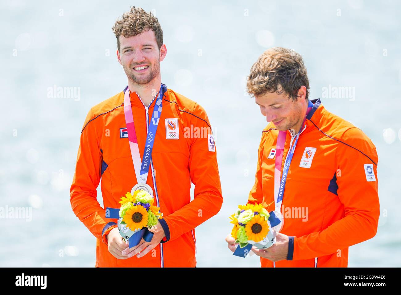 TOKYO, JAPAN - JULY 28: Melvin Twellaar and Stef Broenink of the ...