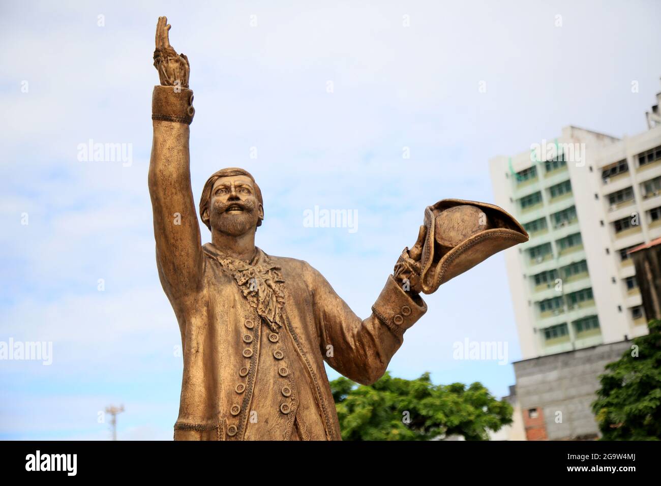 salvador, bahia, brazil - july 27, 2021: Statue of poet Gregorio de ...