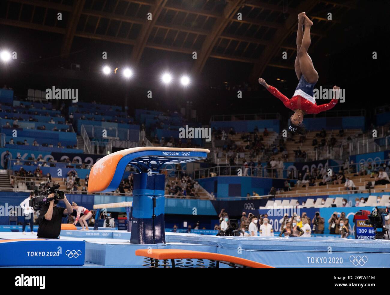 Tokyo, Japan. 27th July, 2021. SIMONE BILES of the United States ...