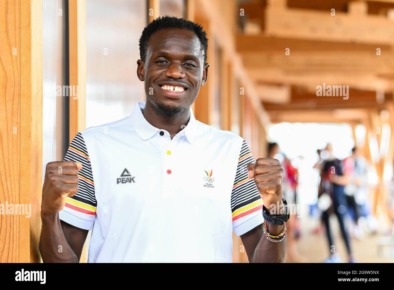 Belgian Athlete Isaac Kimeli pictured during a press moment ahead of ...