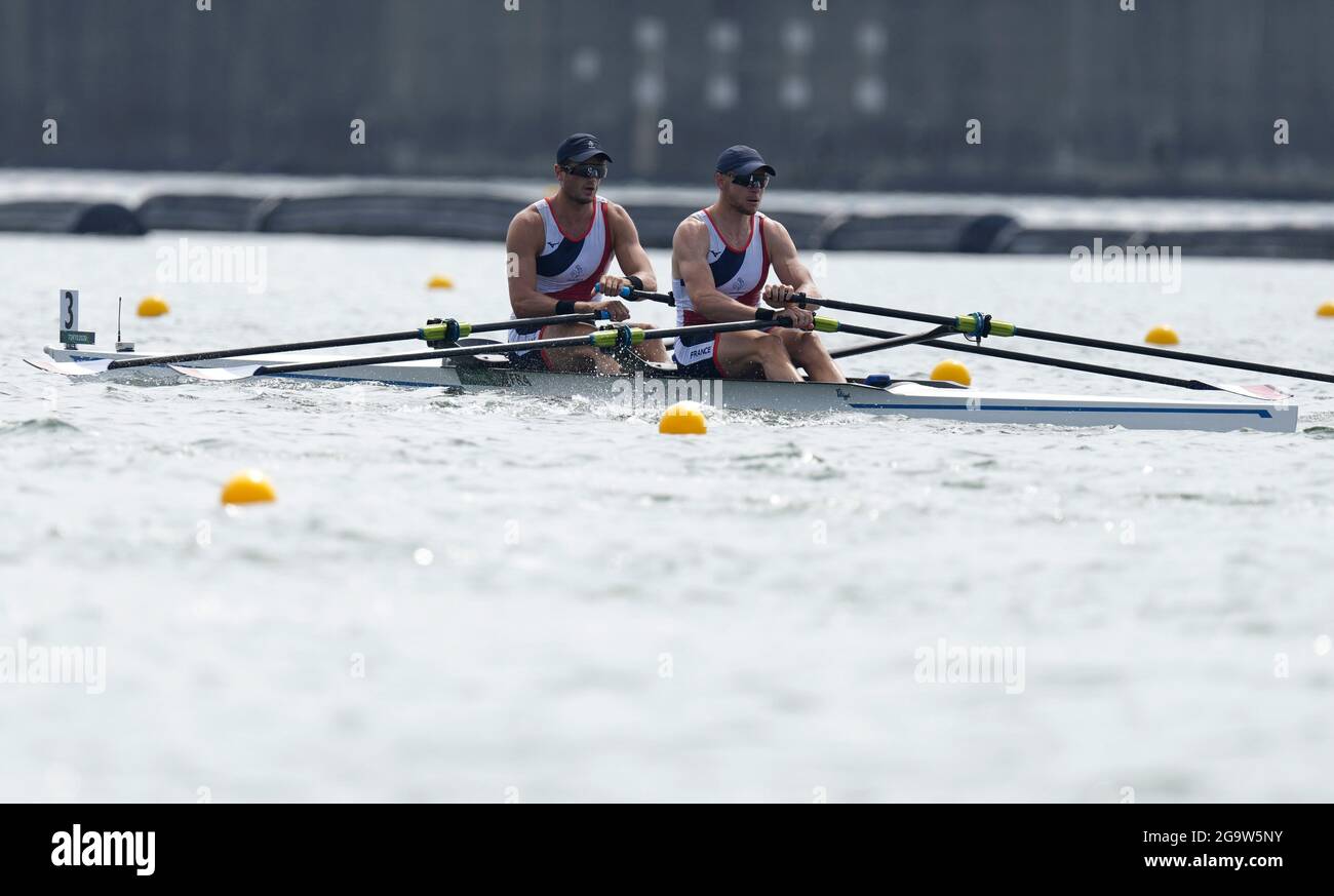 Tokyo, Japan. 28th July, 2021. Hugo Boucheron (L) /Matthieu Androdias ...
