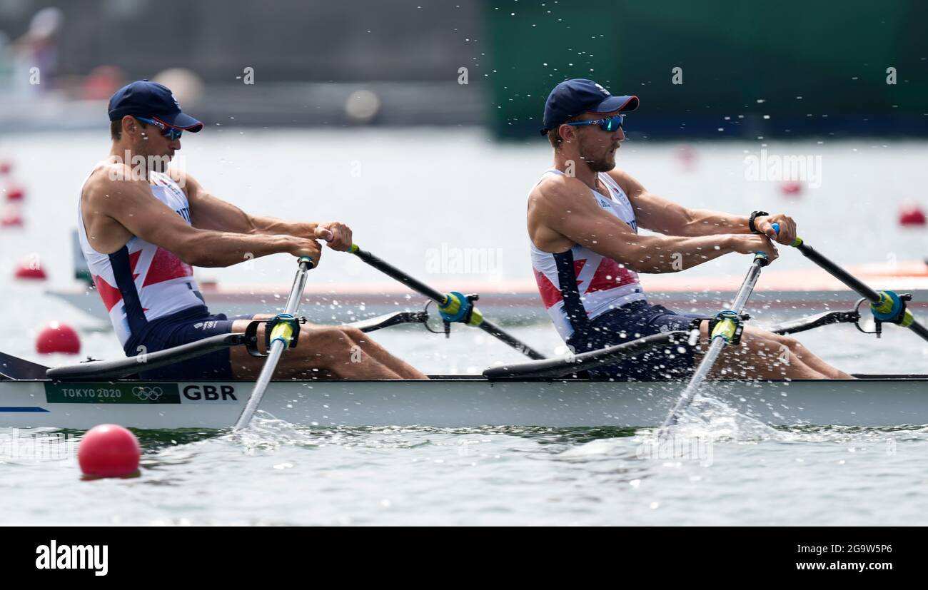 Tokyo, Japan. 28th July, 2021. Hugo Boucheron (L) /Matthieu Androdias ...