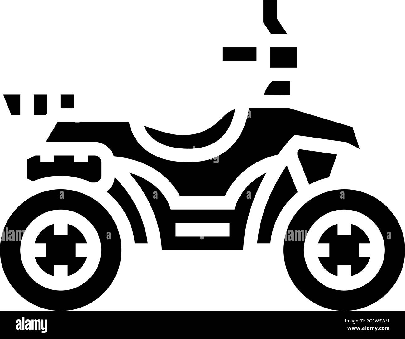 hunting atv glyph icon vector illustration Stock Vector Image & Art - Alamy