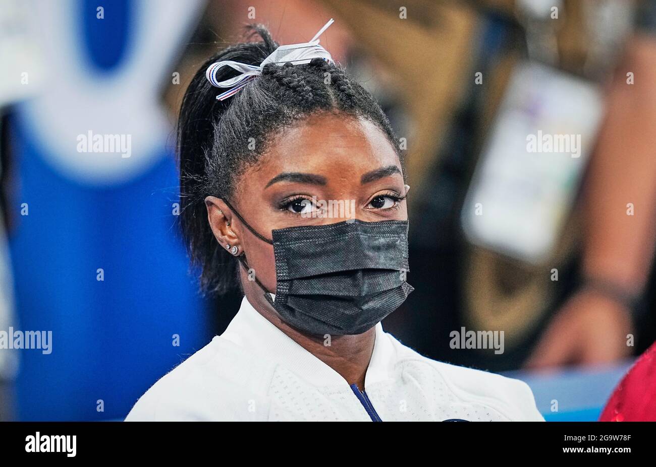Ariake Gymnastics Centre, Tokyo, Japan. 27th July, 2021. Simone Biles ...