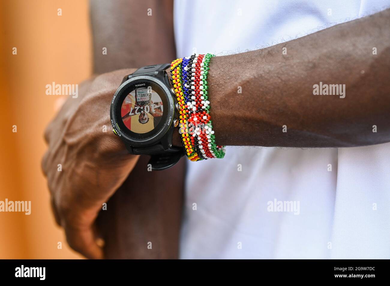 Belgian Athlete Isaac Kimeli pictured during a press moment ahead of ...
