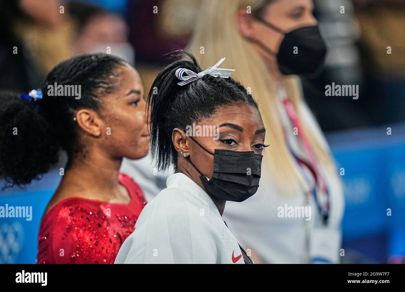 Ariake Gymnastics Centre, Tokyo, Japan. 27th July, 2021. Simone Biles ...