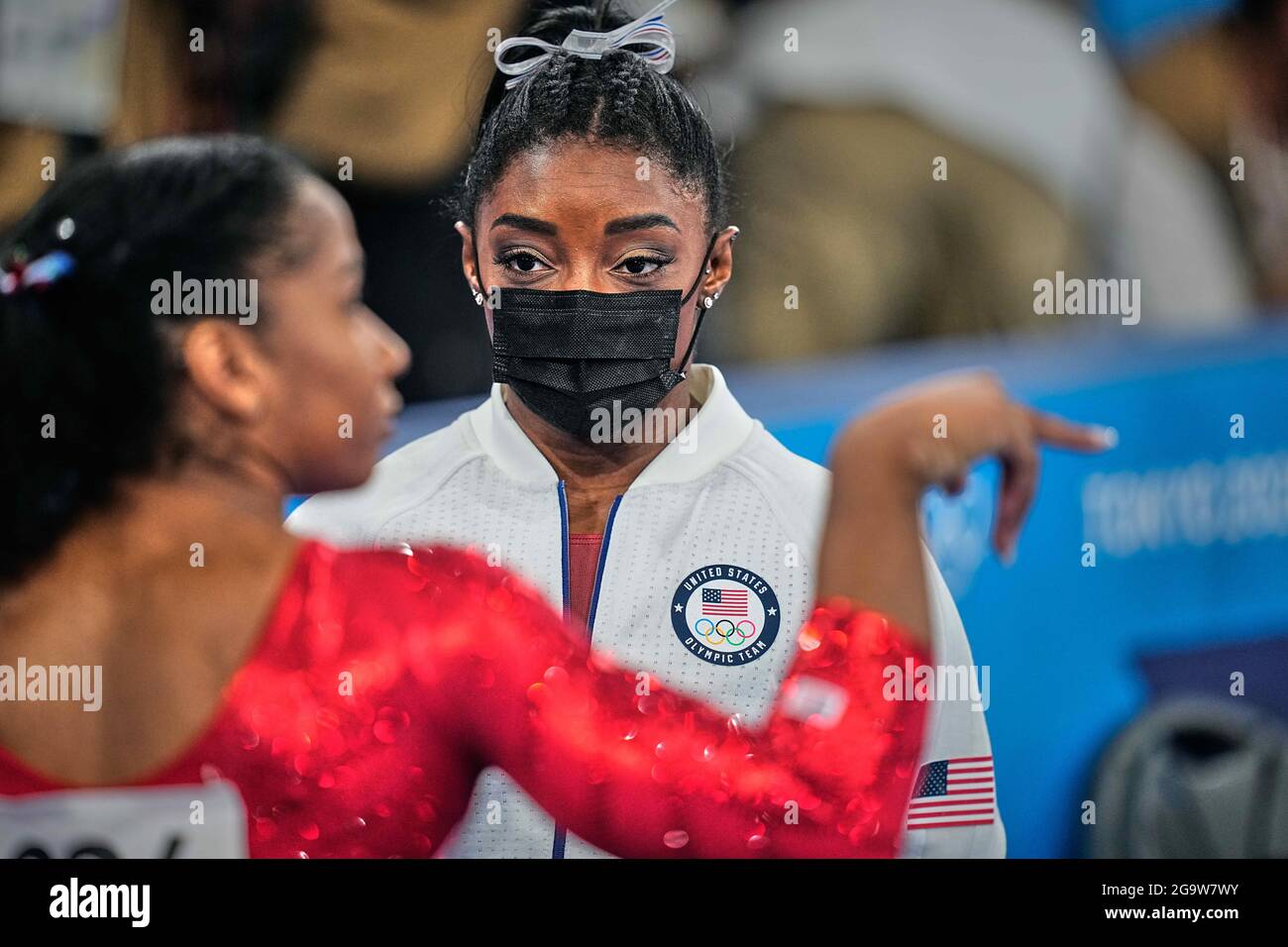 Ariake Gymnastics Centre, Tokyo, Japan. 27th July, 2021. Simone Biles ...