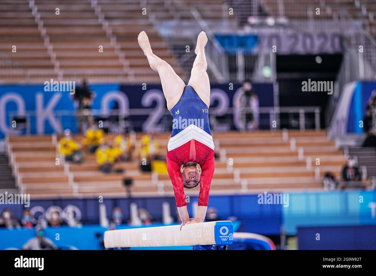 Ariake Gymnastics Centre, Tokyo, Japan. 27th July, 2021. Sunisa Lee of ...