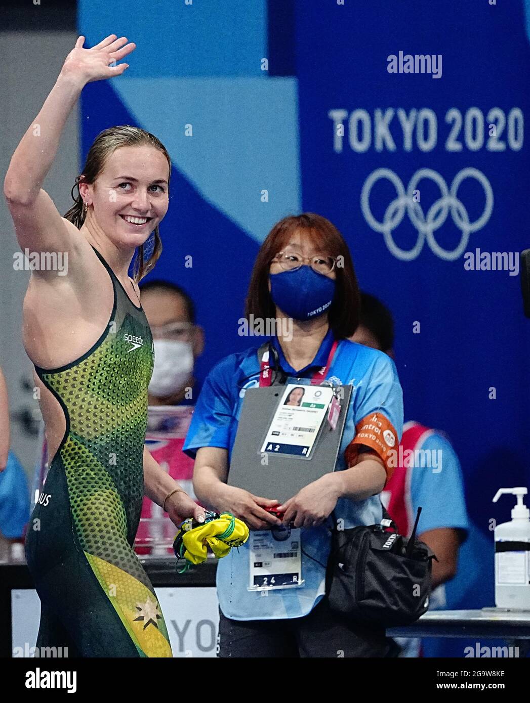 Tokio, Japan. 28th July, 2021. Swimming: Olympics,200m freestyle, women, final at Tokyo Aquatics ...