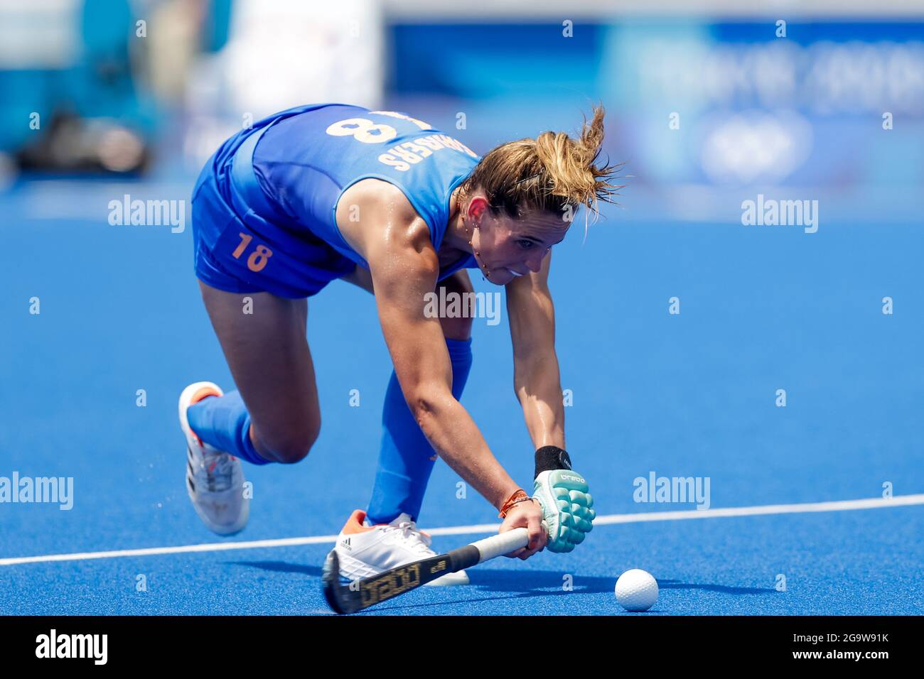 TOKYO, JAPAN - JULY 28: Pien Sanders of the Netherlands during the ...