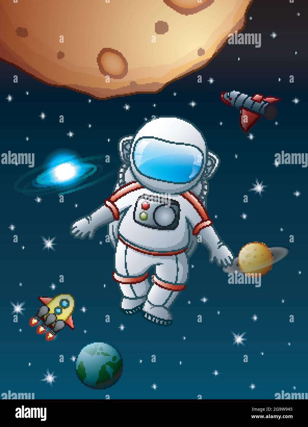 The astronaut are stay in space Stock Vector Image & Art - Alamy