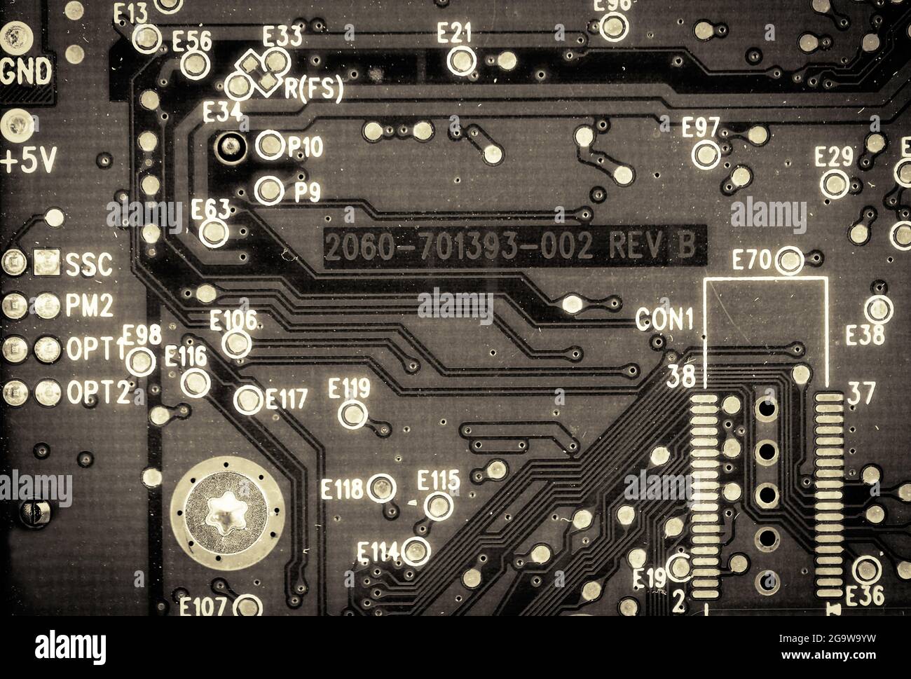 Modern electronic board close-up Stock Photo - Alamy